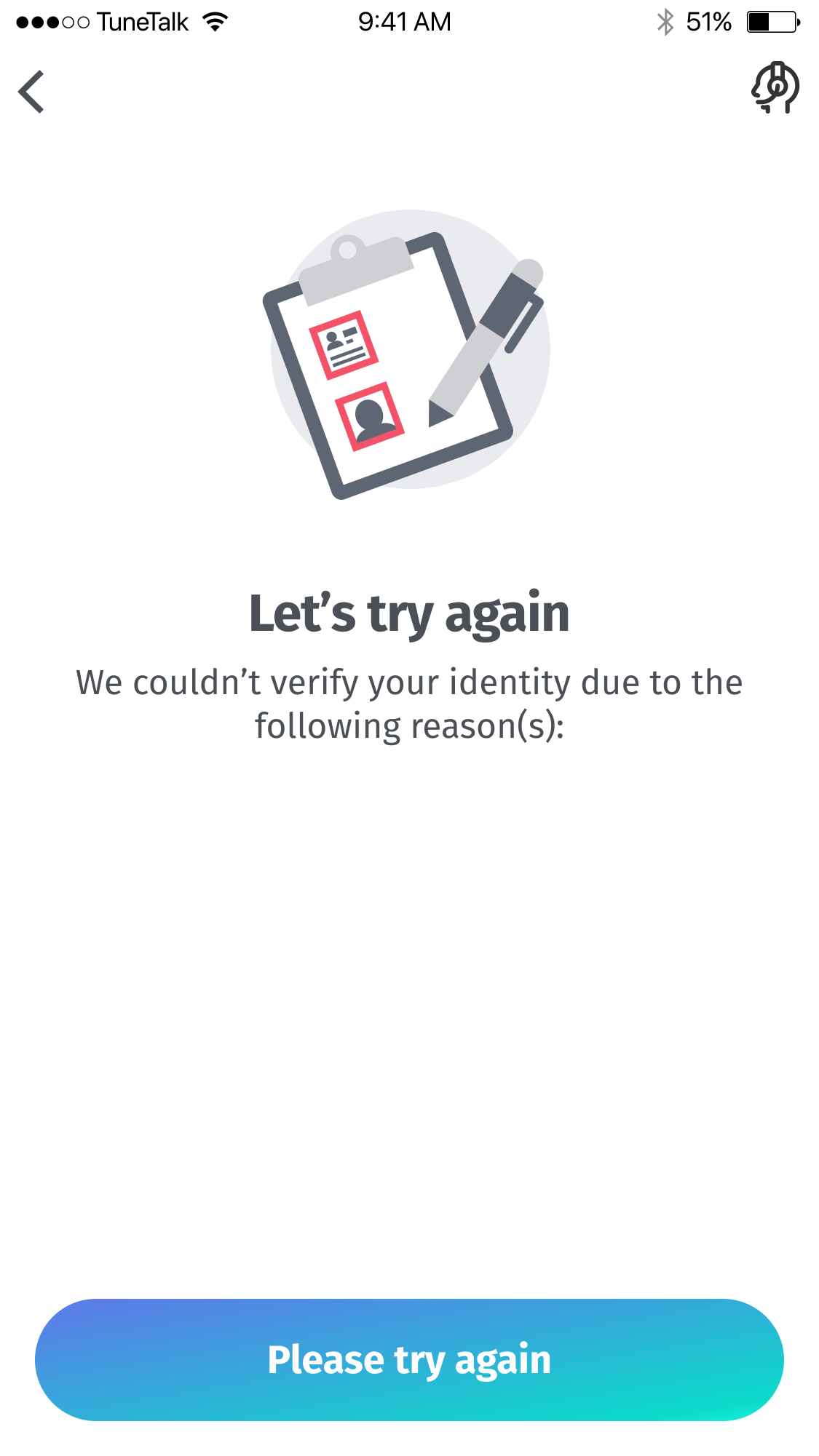[Account] Why did my verification fail? – BigPay Singapore Support